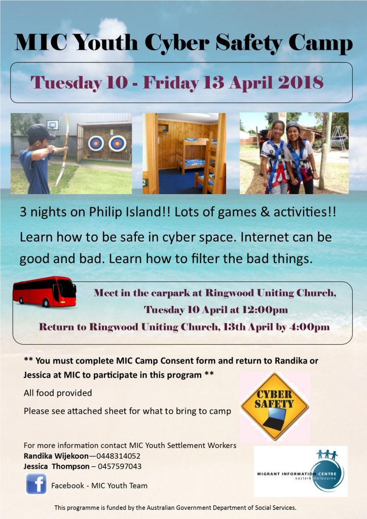 Youth Cyber Safety Camp | Migrant Information Centre
