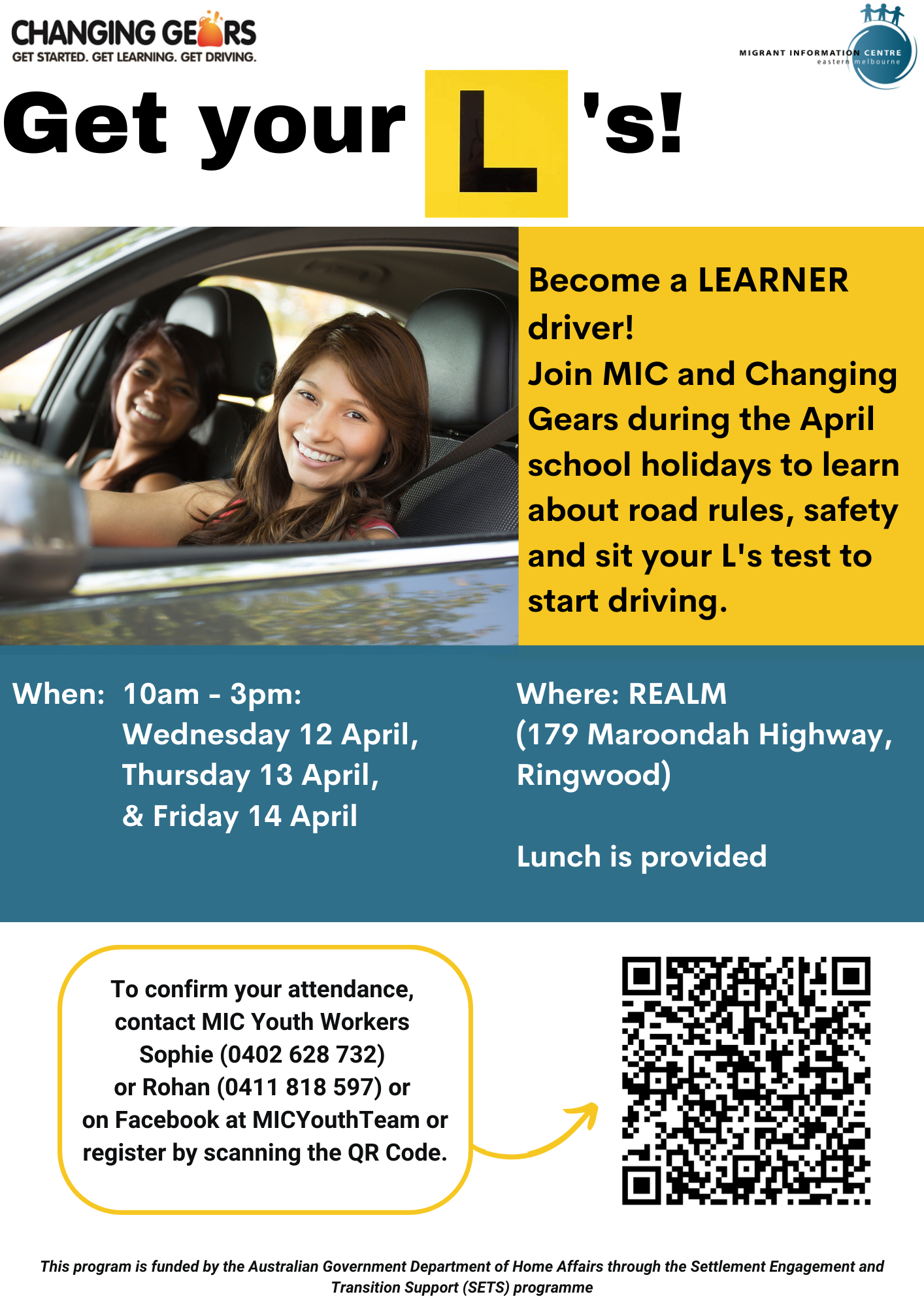Changing Gears Youth Learner Driver Program Migrant Information Centre Changing Gears Youth Learner Driver Program Migrant Information Centre