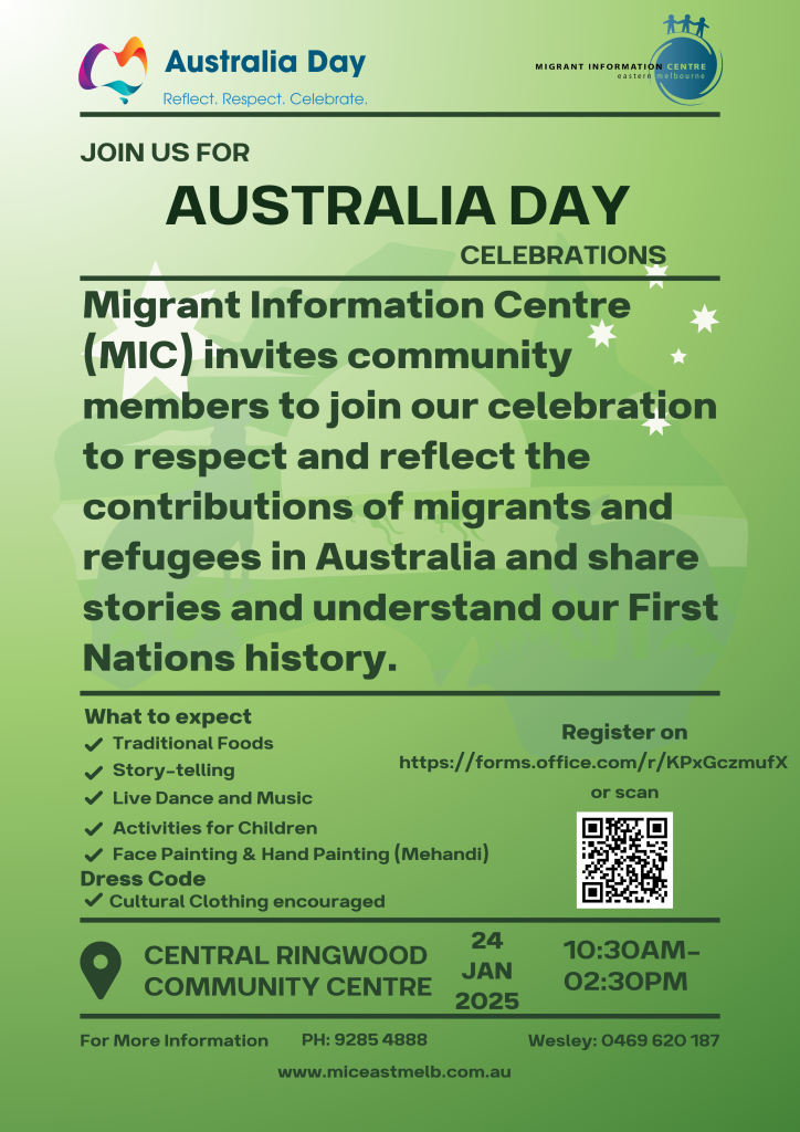 Australia Day Celebrations | Migrant Information Centre